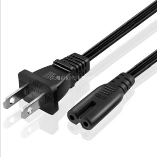 US IEC C7 TO 2Power cord，1.5m 美式两插8字尾电源线 AWG18/2C-阿里巴巴