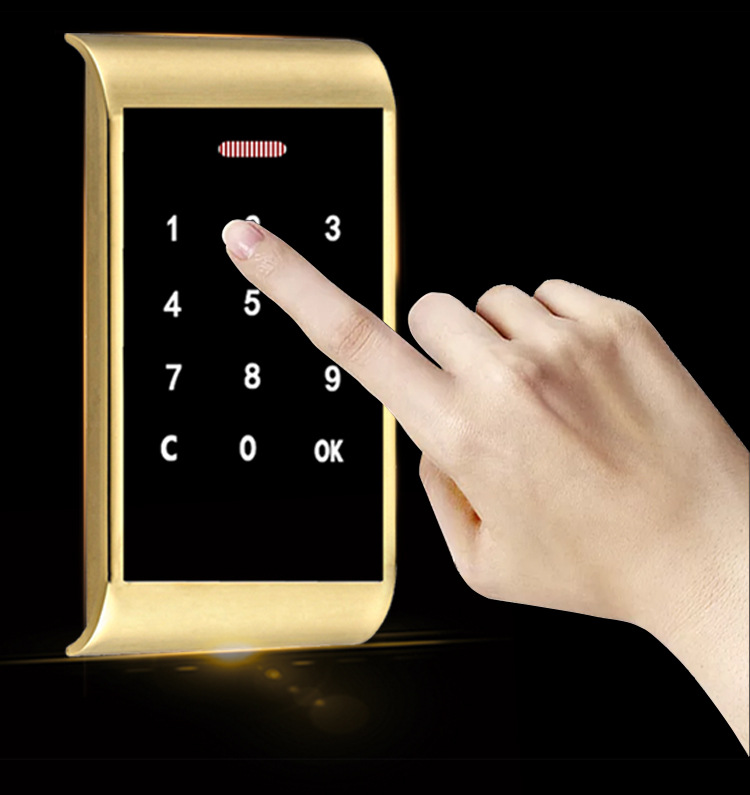 按键密码锁_工厂批发得品牌衣柜触摸屏按键密码锁带背光数字密码柜锁 - 阿里巴巴