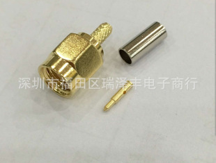 射频插头plug SMA-C-J1.5(内螺内针)50欧姆接RG316/174电缆连接器-阿里巴巴