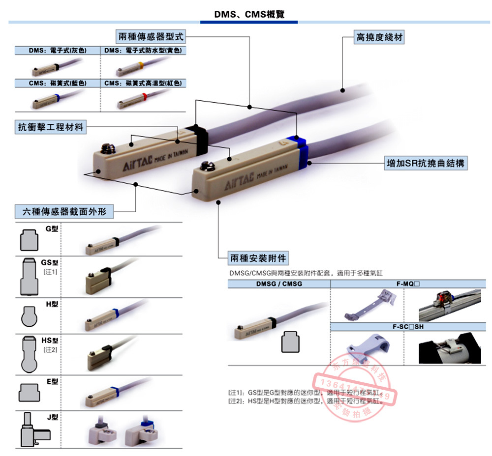 AirTac亚德客电子式感应磁性开关DMSG-020传感器-阿里巴巴