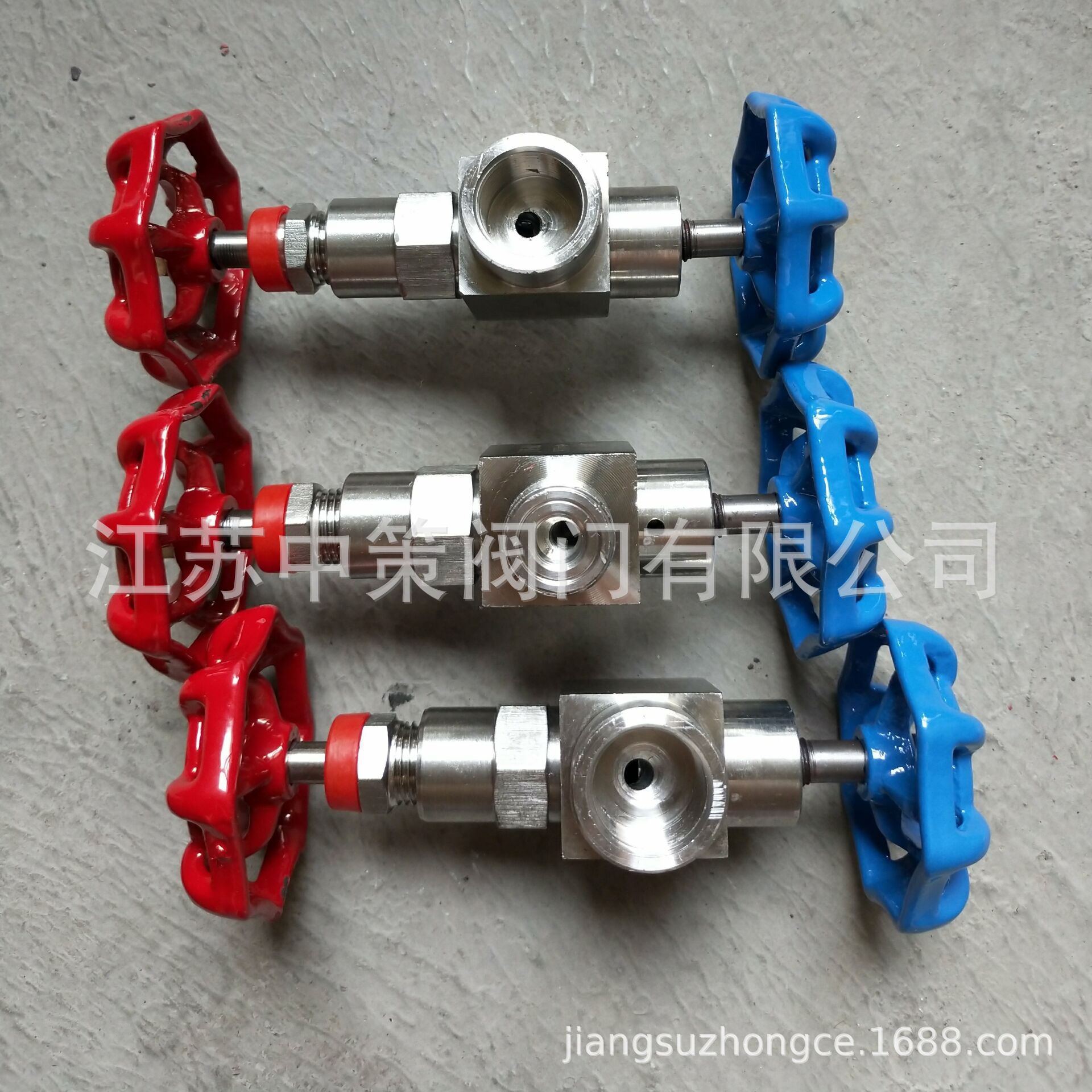 J19W-160P不锈钢压力表三通针型阀 SS304压力表针型阀 DN6 10 15-阿里巴巴