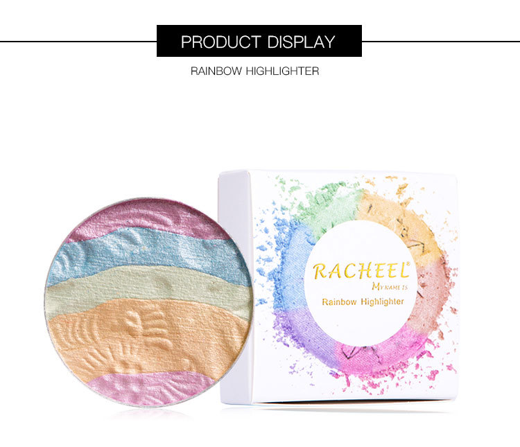 RACHEEL六色彩虹高光眼影 懒人眼影 珠光眼影 彩虹眼影 跨境美妆-阿里巴巴