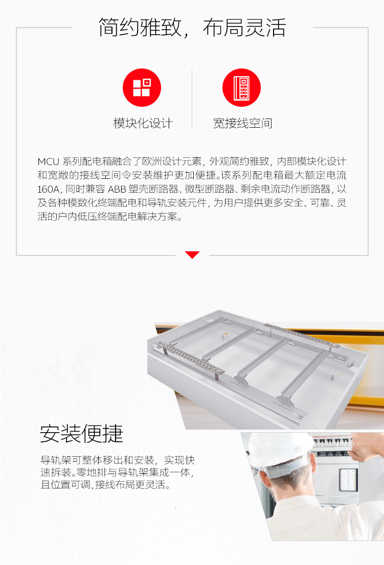 ABB MCU系列配电箱空位挡板MCU-BC;10223213-阿里巴巴