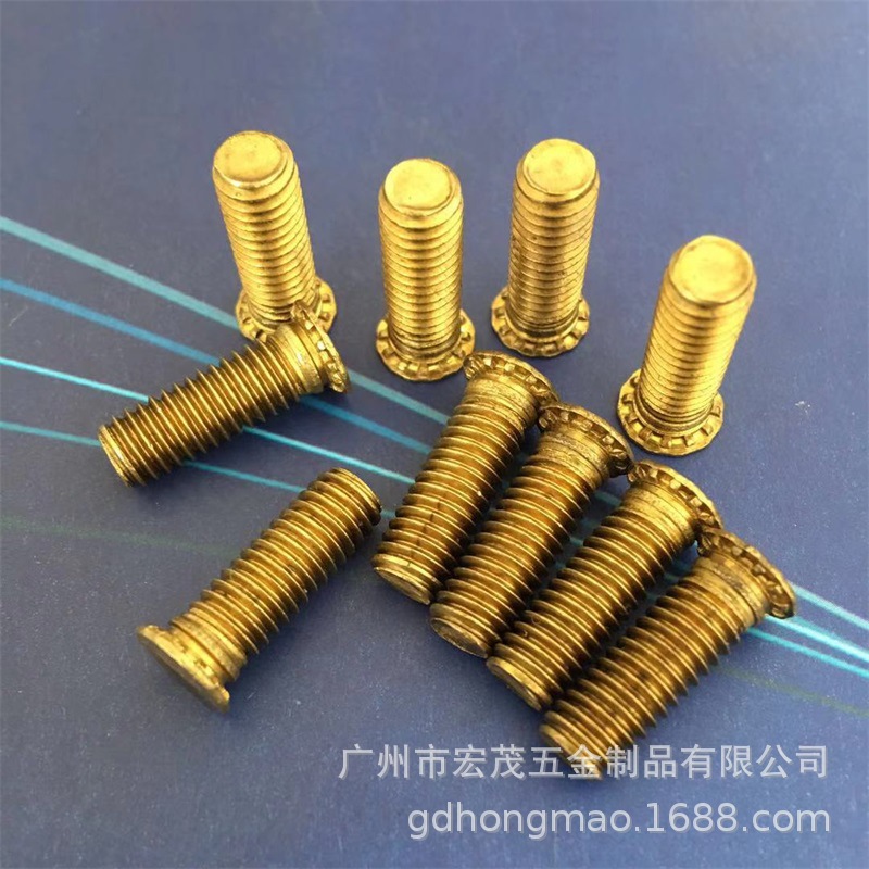 黄铜压铆螺丝高强度厚头压板压铆钉HFHB-M6-10/12/15/18/20/25/30-阿里巴巴