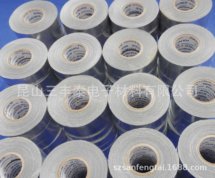 POLYKEN 342C 铝箔玻璃纤维胶带 汽车线束胶带阻燃胶带-阿里巴巴