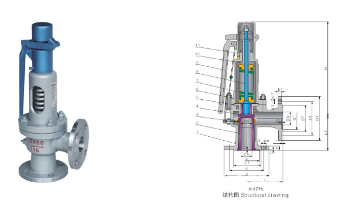 A47H-16C DN50,A47H-16C DN65,带扳手弹簧微启式安全阀-阿里巴巴