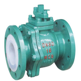 手动衬四氟球阀Q41F46-16C铸钢衬氟球阀衬F46法兰球阀DN15-300-阿里巴巴