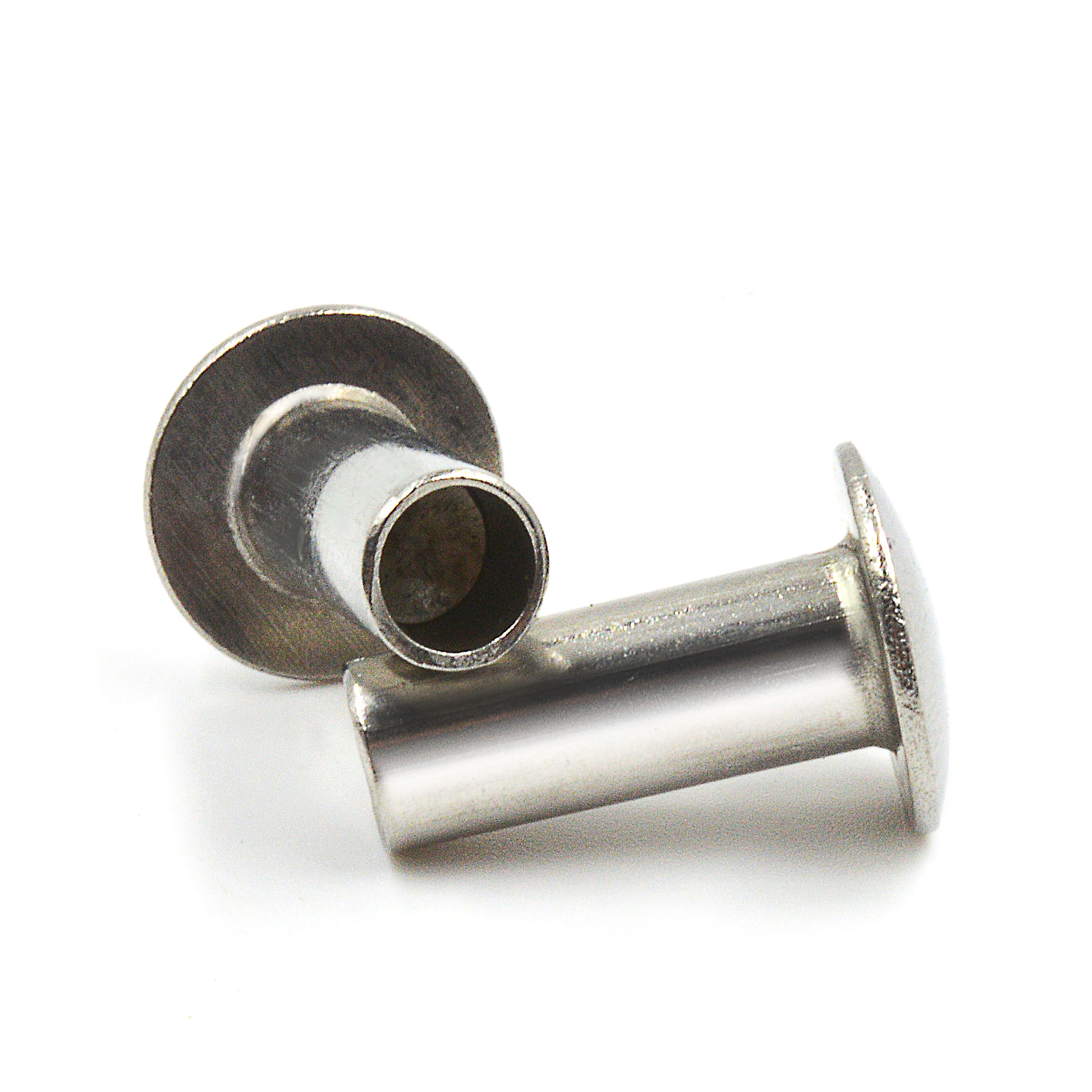 厂家供应GB873 不锈钢扁圆头半空心铆钉 空芯铆钉钢钉 中空钉-阿里巴巴