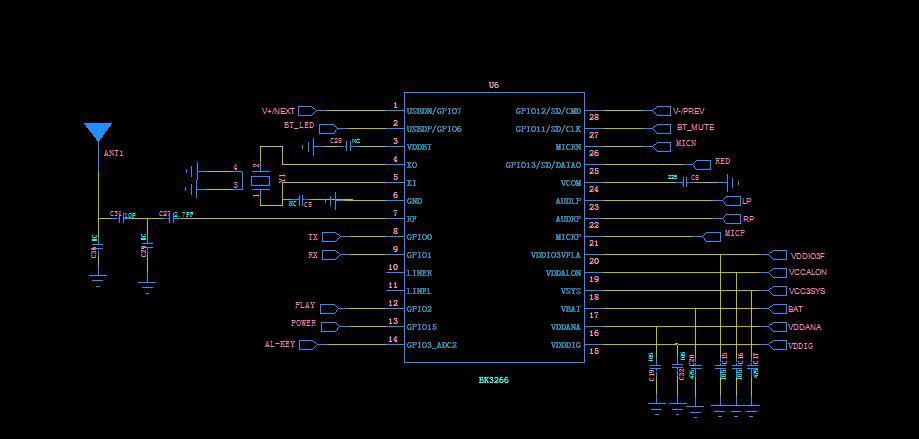 BK3266 28P BK3266L BK3266L运动蓝牙耳机PCBA BK3266蓝牙芯片-阿里巴巴