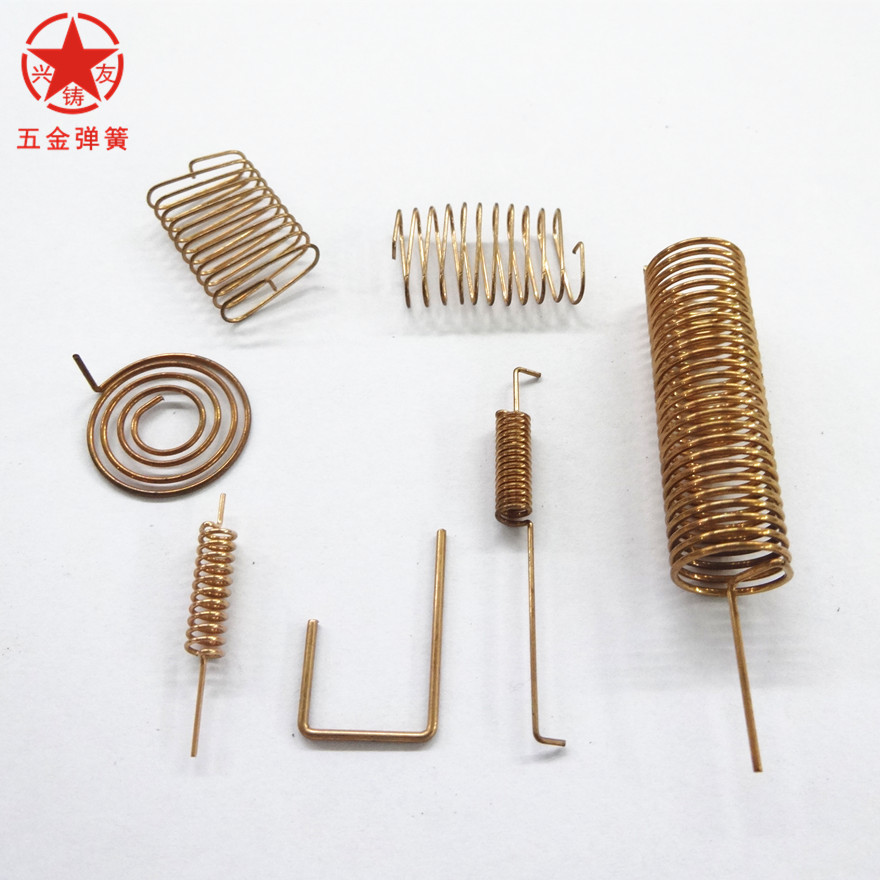 厂家生产铜线弹簧天线弹簧 黄铜磷铜线精密通讯弹簧导电弹簧-阿里巴巴