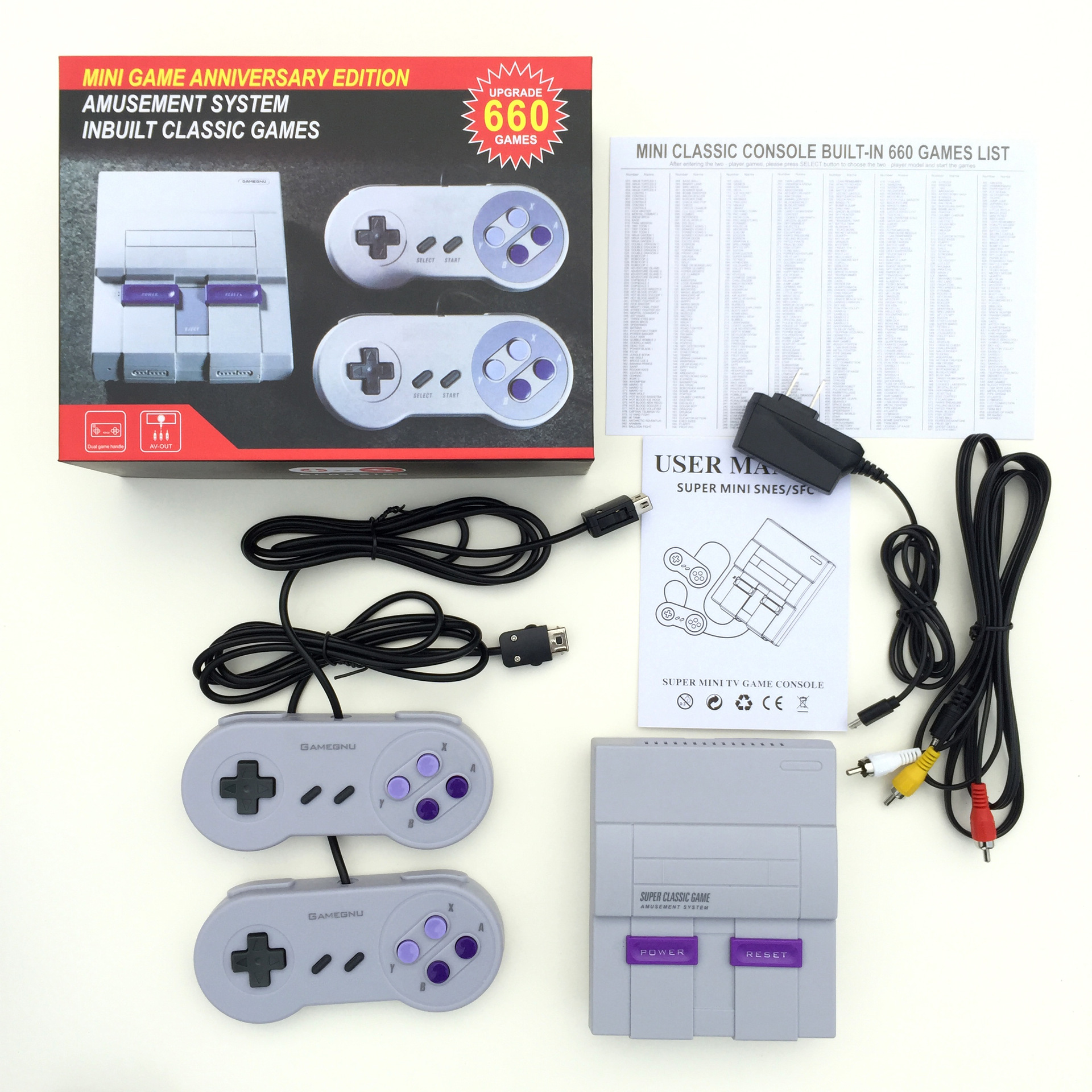 超任经典复古SNES MINI SFC游戏机美版电视游戏机400款660游戏-阿里巴巴