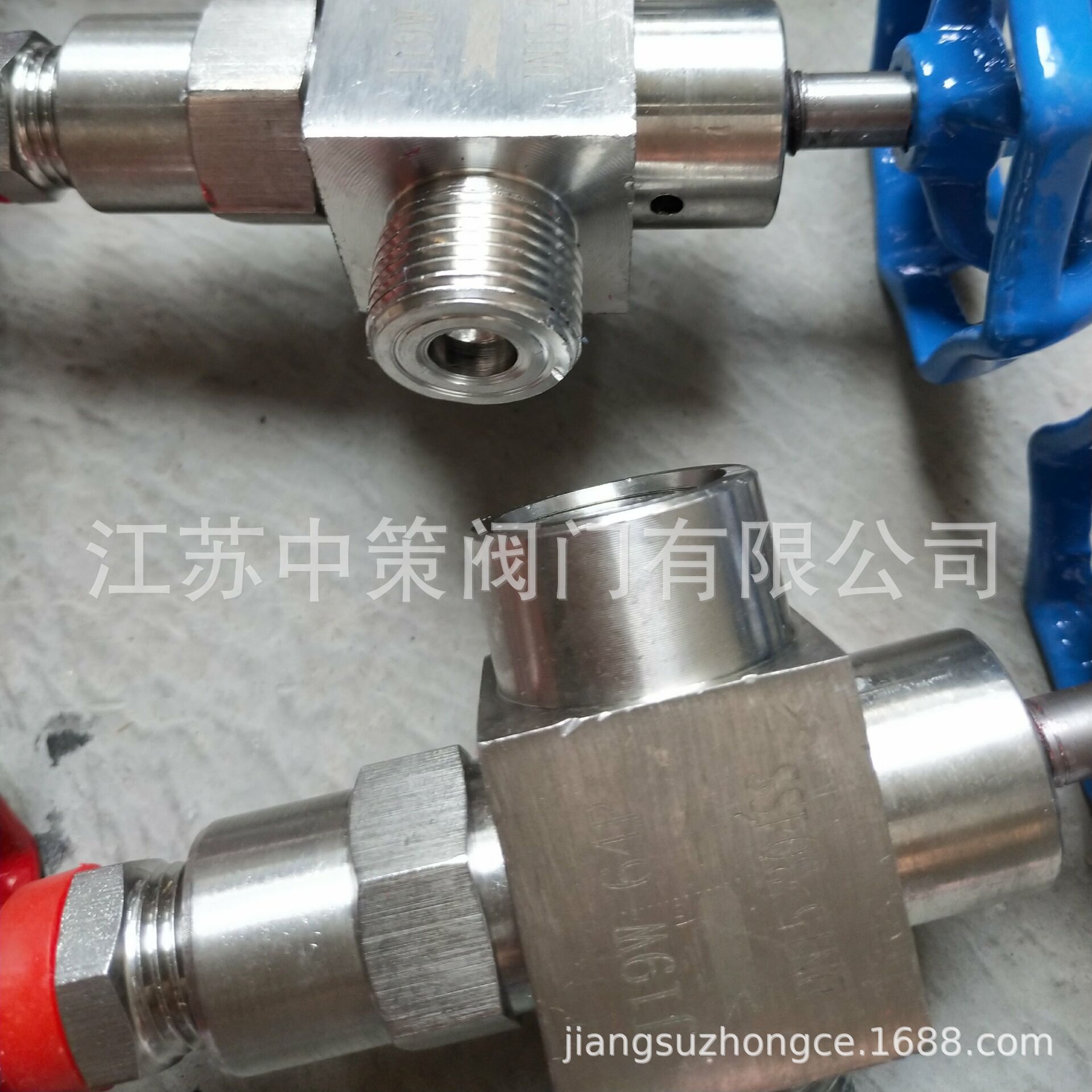 J19W-160P不锈钢压力表三通针型阀 SS304压力表针型阀 DN6 10 15-阿里巴巴