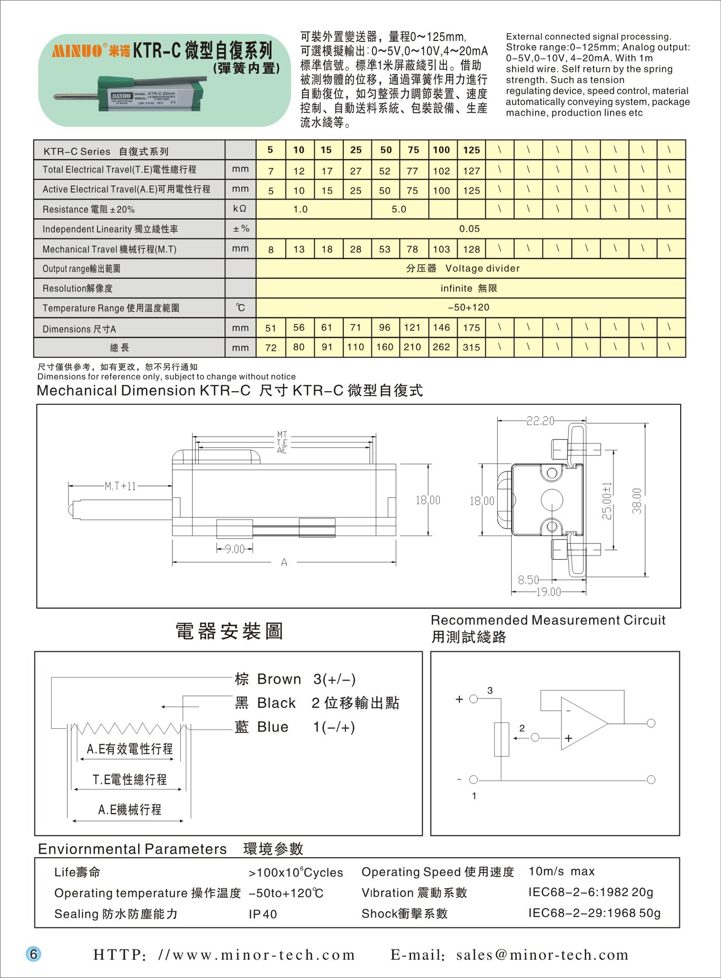 深圳厂家KTRC-25mm-125mm弹簧内置型电子尺拉杆直线位移传感器-阿里巴巴