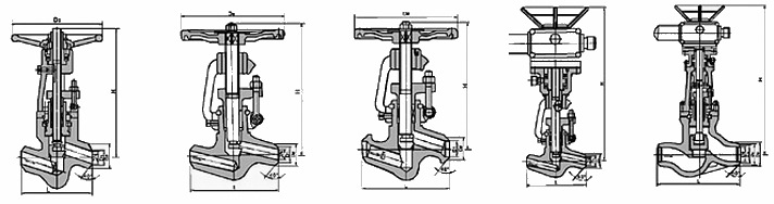 DN50 高压电站截止阀 J961Y-P54 200V 焊接自密封截止阀 J961Y-阿里巴巴