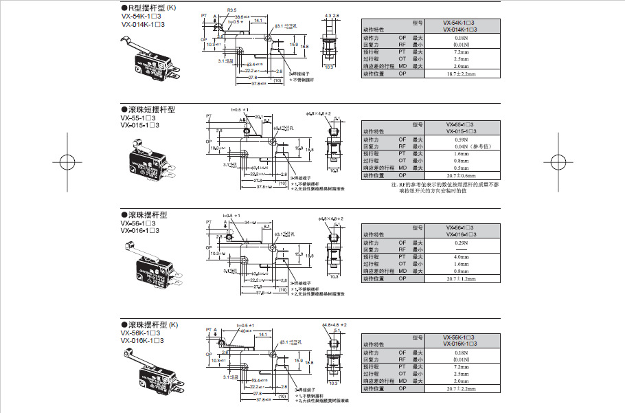 欧姆龙(OMRON)微动开关VX-016-1A3原装正品现货特价-阿里巴巴