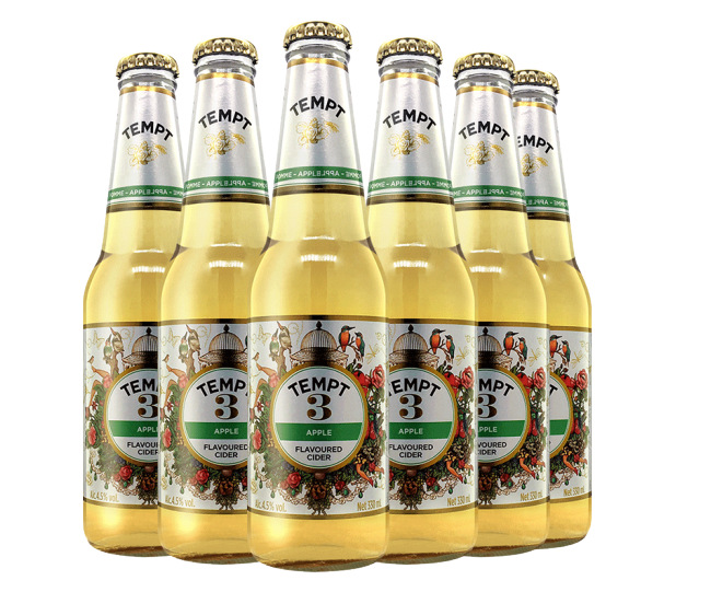 丹麦西打酒 TEMPT 诱惑3号苹果味330ml*24瓶-阿里巴巴