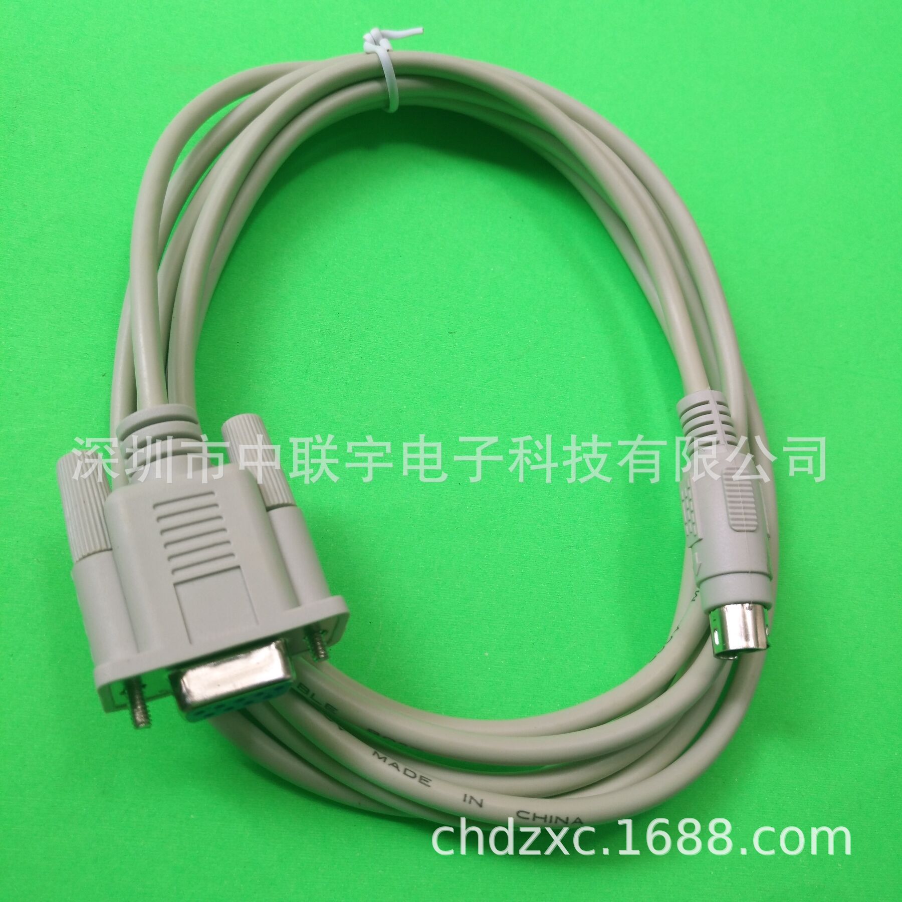 DB9母对MD8公连接线PLC编程通讯线S端子线MD8M转DB9F线工控工业线-阿里巴巴