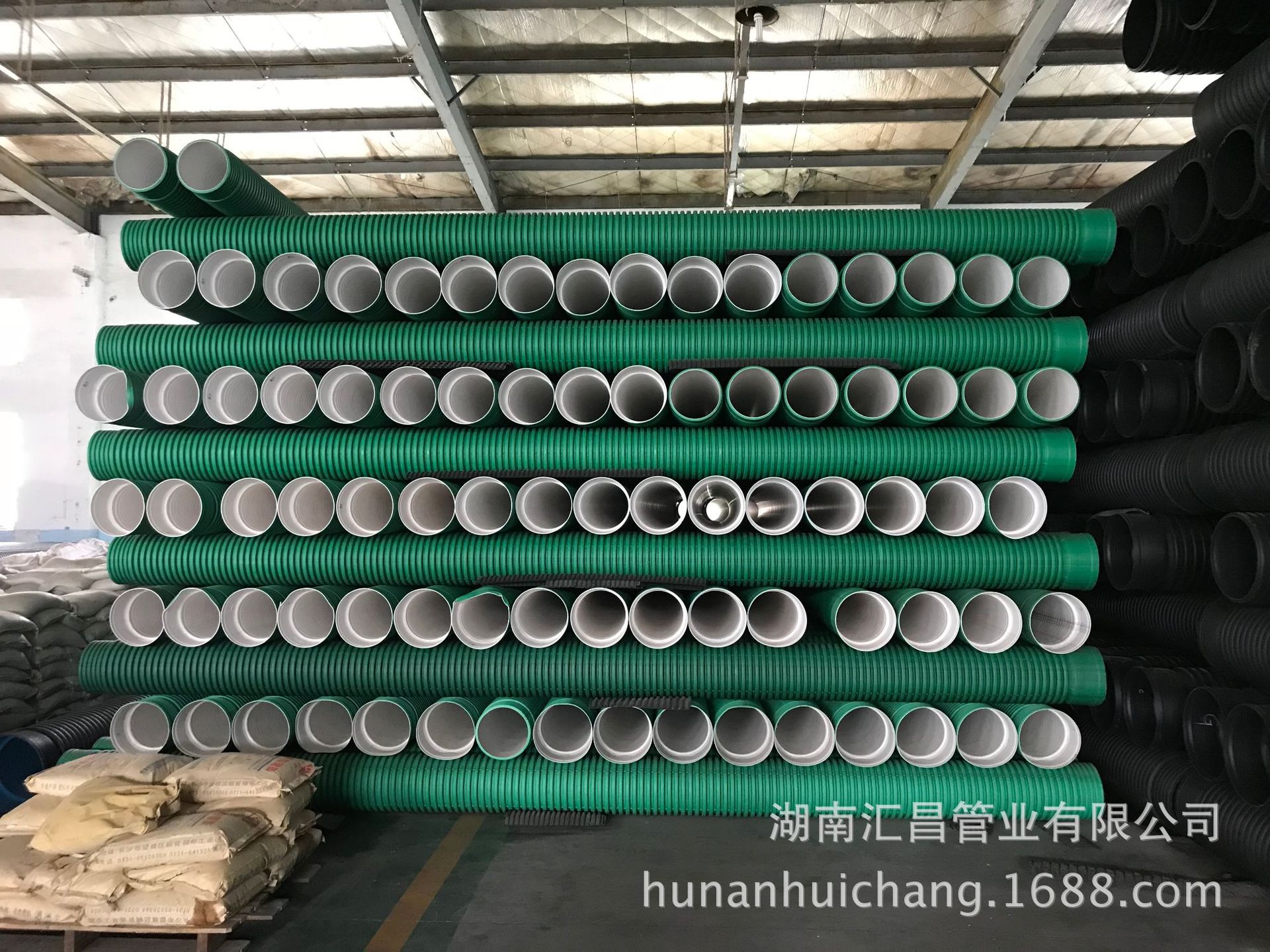 HMPP高强度聚丙烯PPHM双壁波纹管 生产厂家直销 DN300 SN8 绿色-阿里巴巴
