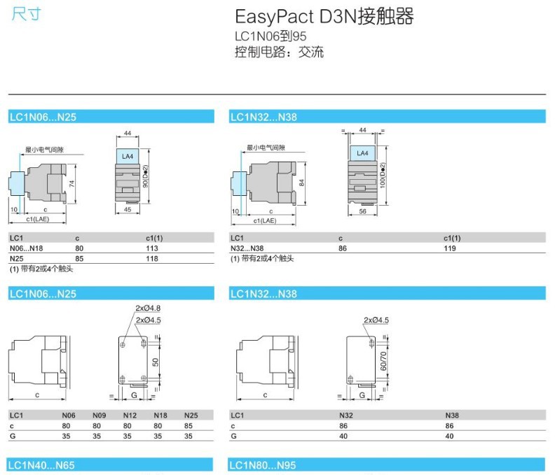 供应 LC1N50 LC1N50M5N 50A AC 220V 原厂正品 交流接触器-阿里巴巴