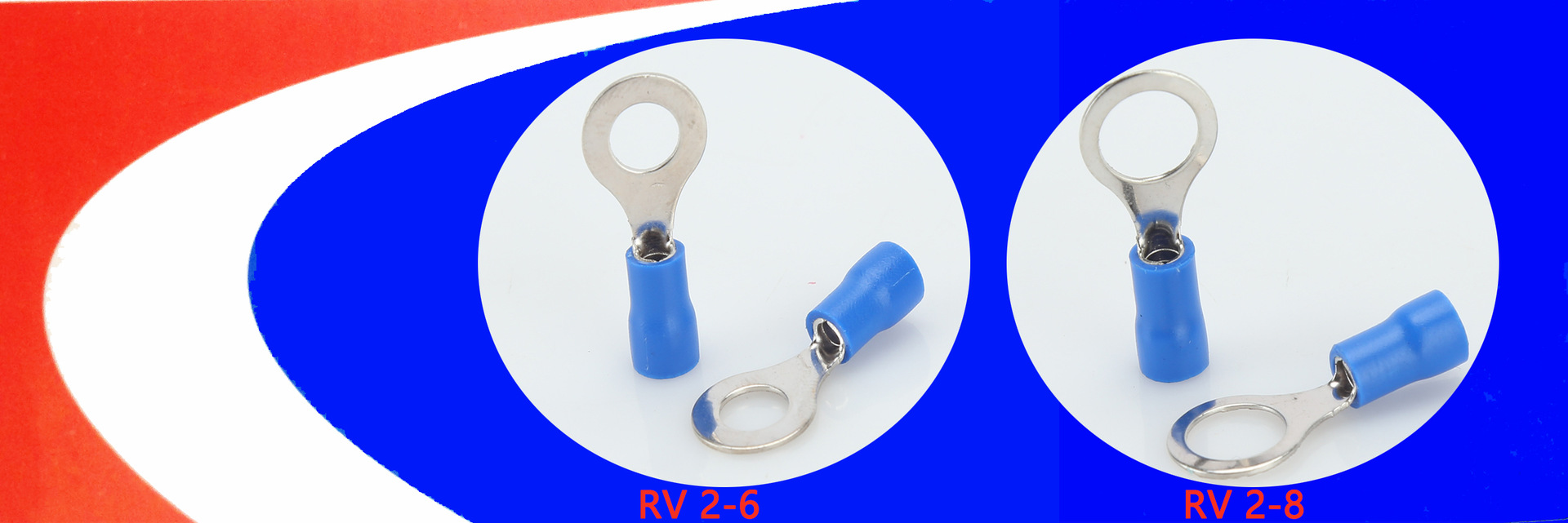 RV3.5-6 冷压接线端子 圆形 O型 OT型 端头 预绝缘 铜鼻子500只-阿里巴巴