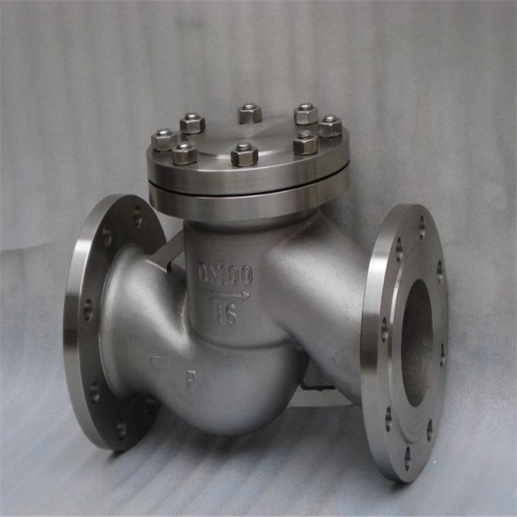 H41H-16P不锈钢止回阀 不锈钢法兰止回阀 升降式钢制止回阀-阿里巴巴