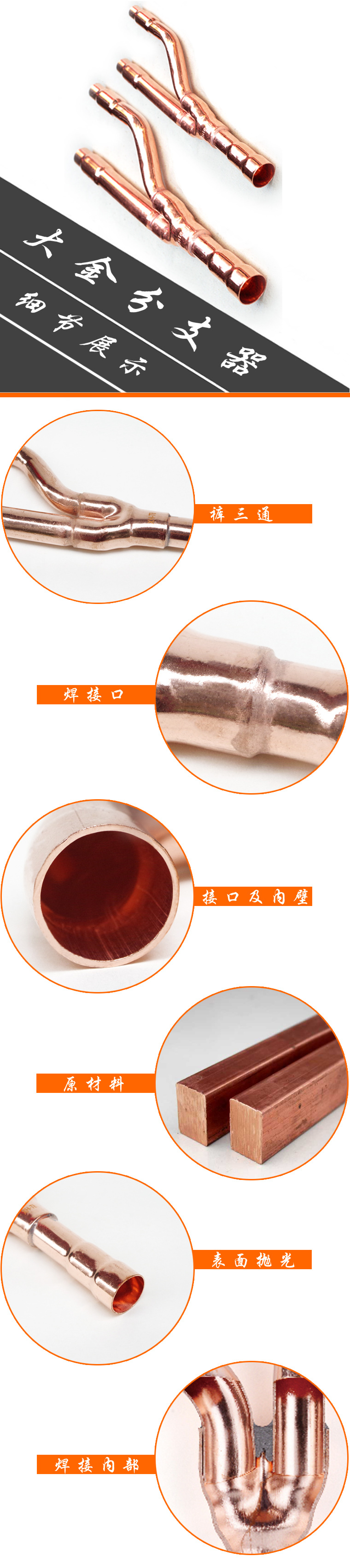 适用于格力中央空调分歧管分支器FQ01 FQ01A FQ02 FQ03A FQ04-阿里巴巴