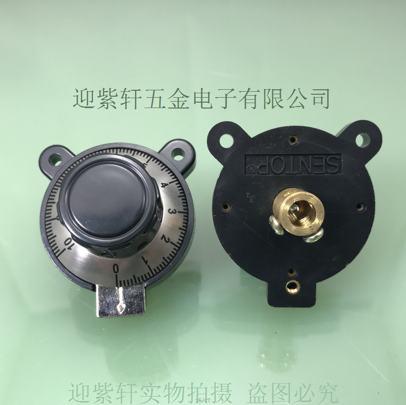 台湾SENTOP进口SB360-A小熊猫精密刻度旋钮电位器旋钮内径6mm-阿里巴巴