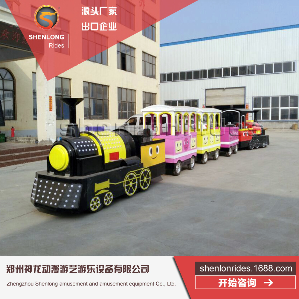 Small Train Amusement Equipment_Trackless Small Train for Scenic Spots ...