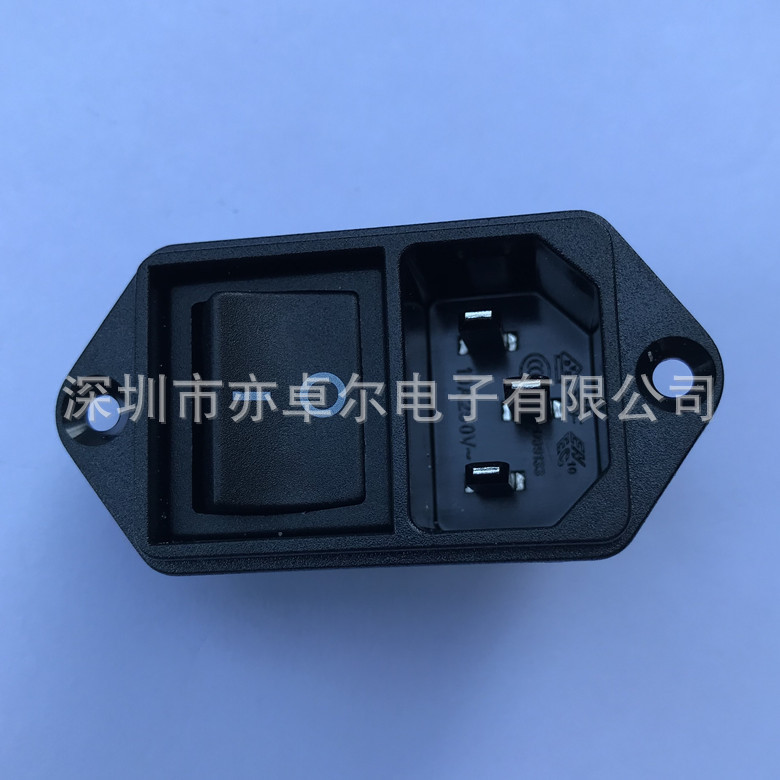 台湾 RICH BAY富湾原装正品二合一电源插座 IEC插座 R-301SN(B09)-阿里巴巴