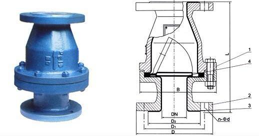 衬胶止回阀 H44J-10C 衬胶旋启式止回阀 衬胶法兰止回阀 DN200-阿里巴巴
