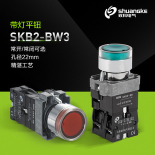 双科SKB2-BW311自复位带灯按钮XB2BW34B1C/XB2BW33B1C/XB2BW33M1C-阿里巴巴