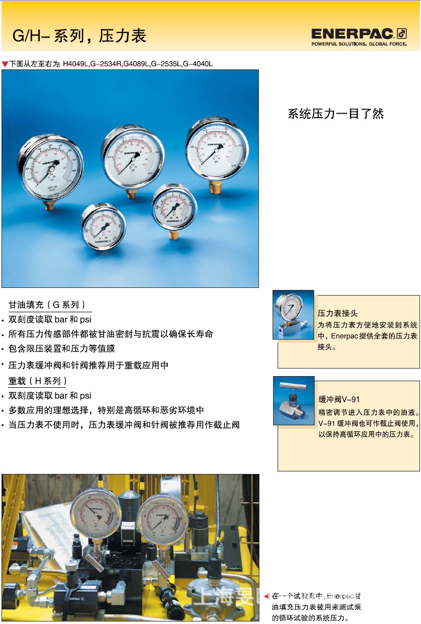 ENERPAC恩派克压力表G2535LM压力表座GA-3油管HC7206快速接头C604-阿里巴巴