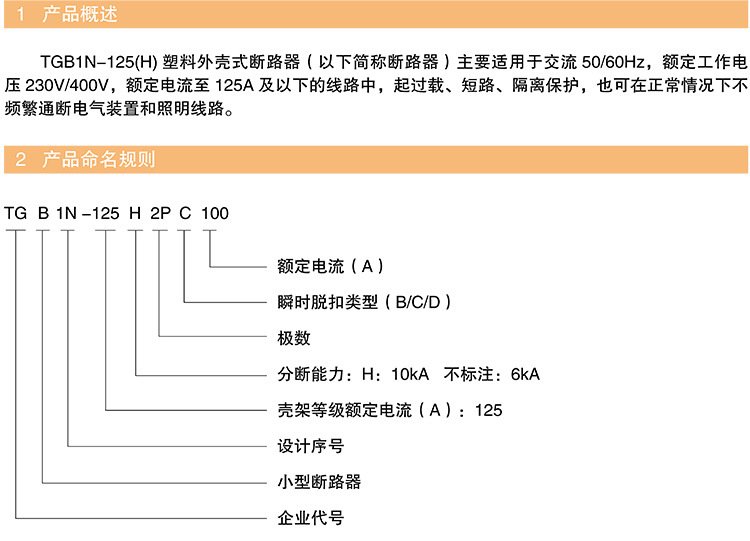 天正TGB1N-125 C63/80/100/125A小型断路器1P2P3P4P空气开关DZ47-阿里巴巴