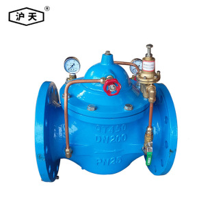 沪天阀门 DN200法兰球墨铸铁水力控制减压阀 200X-16压25压减压阀-阿里巴巴