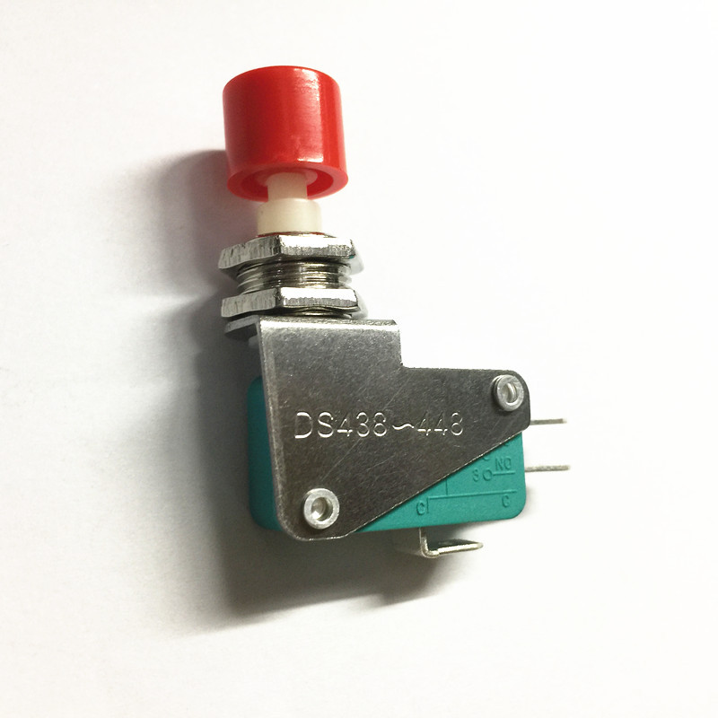 微动开关4.8mm脚复位开关DS438红色带帽支架16A按键开关小型开关-阿里巴巴