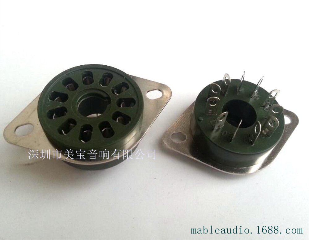 光电倍增管座E678-11A 电木镀锡11脚 GZS11-A 绿色带固定圈 焊接-阿里巴巴