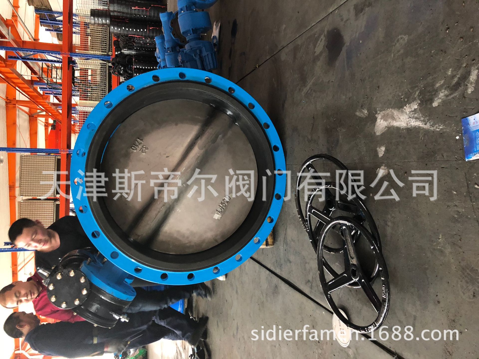 涡轮对夹四氟蝶阀 软密封中线蝶阀 球墨铸铁 厂家天津D371F-10Q-阿里巴巴