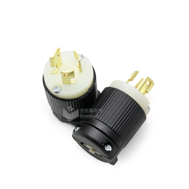 NEMA L6-15P 美国加拿大墨西哥越南菲律宾15A防松接线插头-阿里巴巴