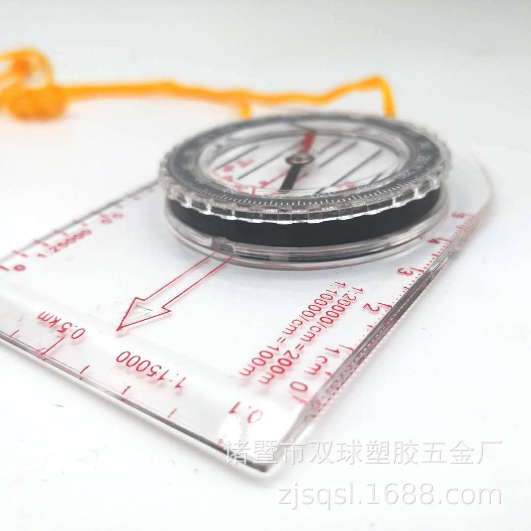 厂家直供双球牌高精准多功能地图尺指南针比例尺地图指南针批发-阿里巴巴