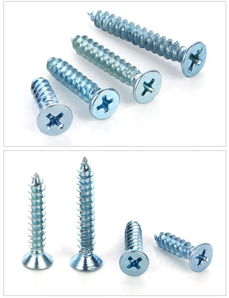 批发GB846-76十字槽沉头自攻螺钉 高强度镀锌平头自攻螺丝M3~M6-阿里巴巴