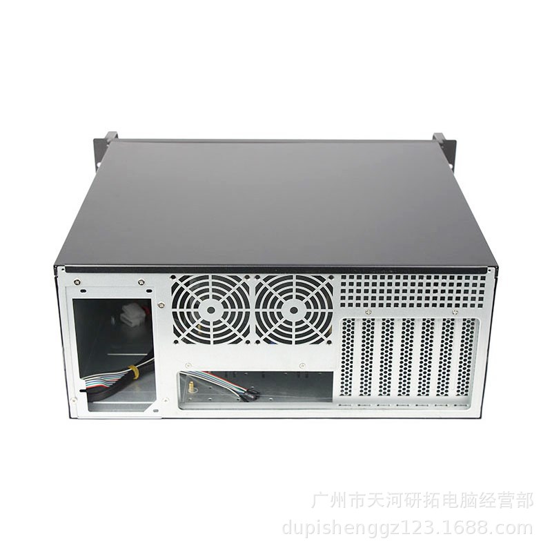 4U 带温控屏服务器机箱 4U390铝面板机箱4U带屏短机箱-阿里巴巴
