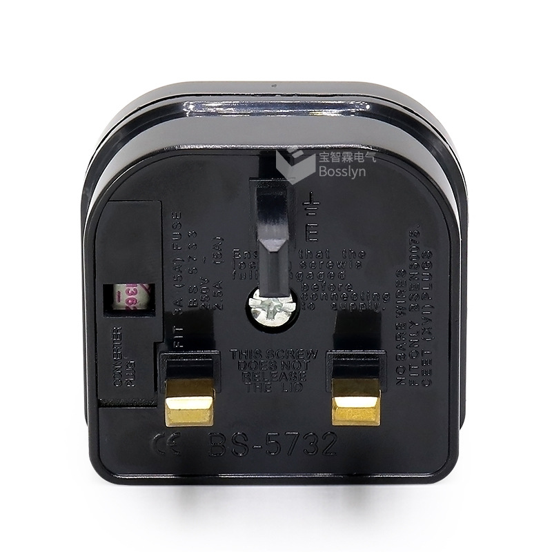 BS5732转换插头 欧式转英式转换插座 欧规两孔转英规三孔转换器-阿里巴巴