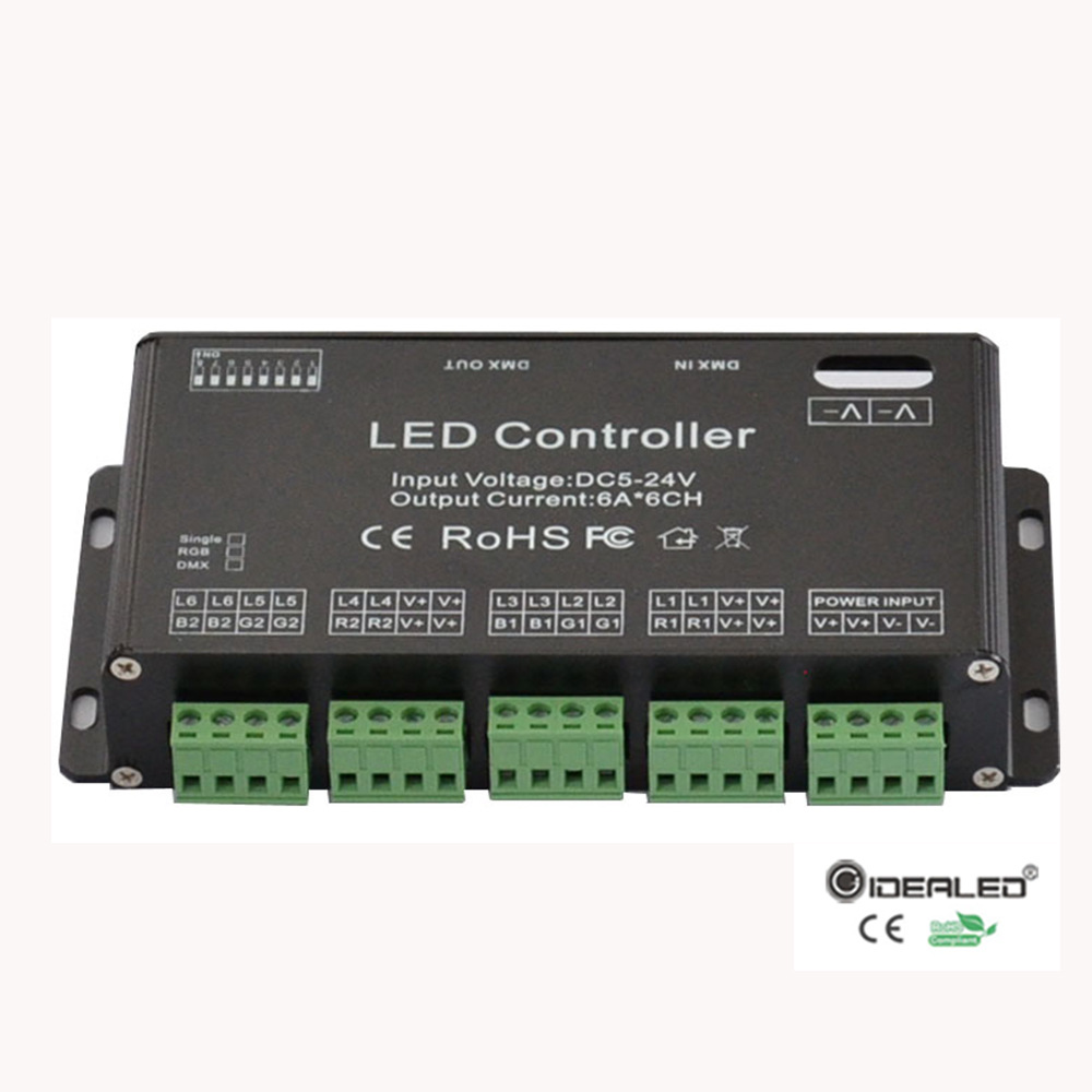 12通道DMX恒压解码器 RGB LED灯条线形灯多通道DMX控制器-阿里巴巴