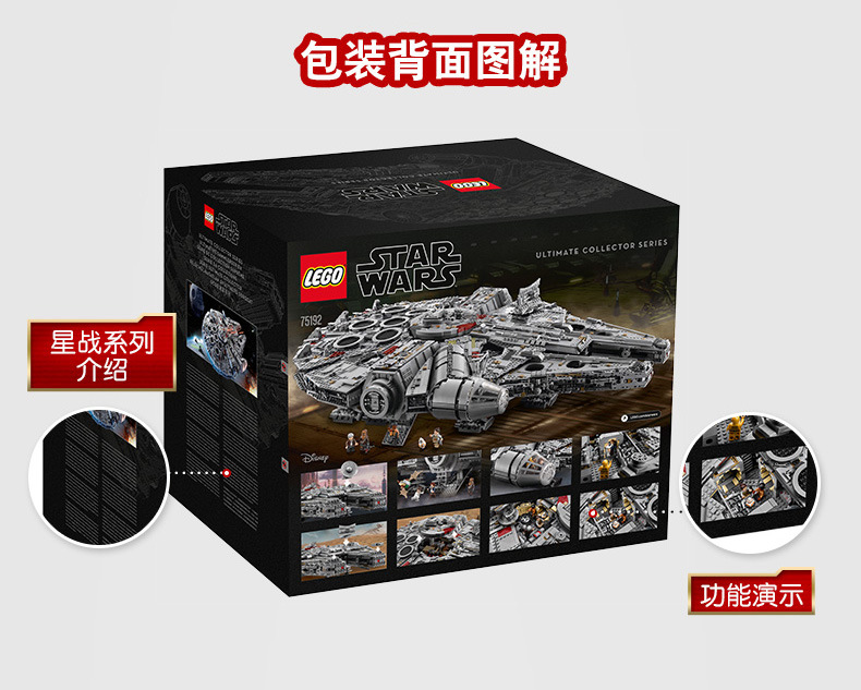 LEGO乐高积木星球大战75192/75252 男孩成人收藏拼装积木玩具-阿里巴巴