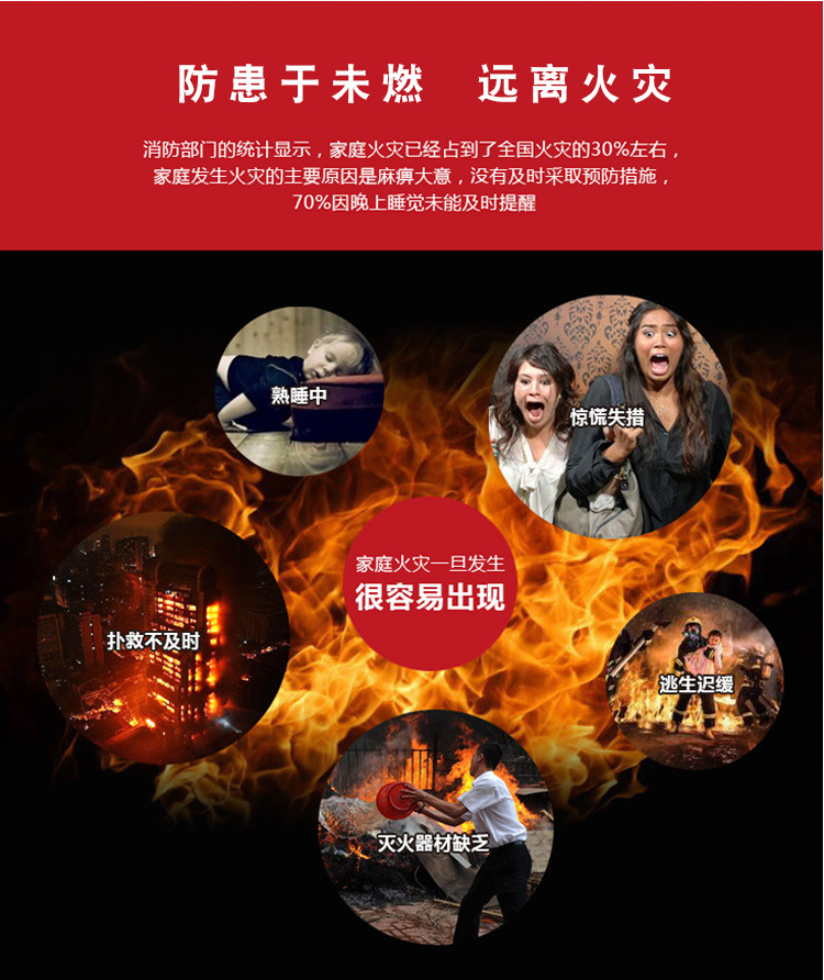 营口天成JTY-GM-TC5131 点型光电感烟火灾探测器 消防联网烟感器-阿里巴巴