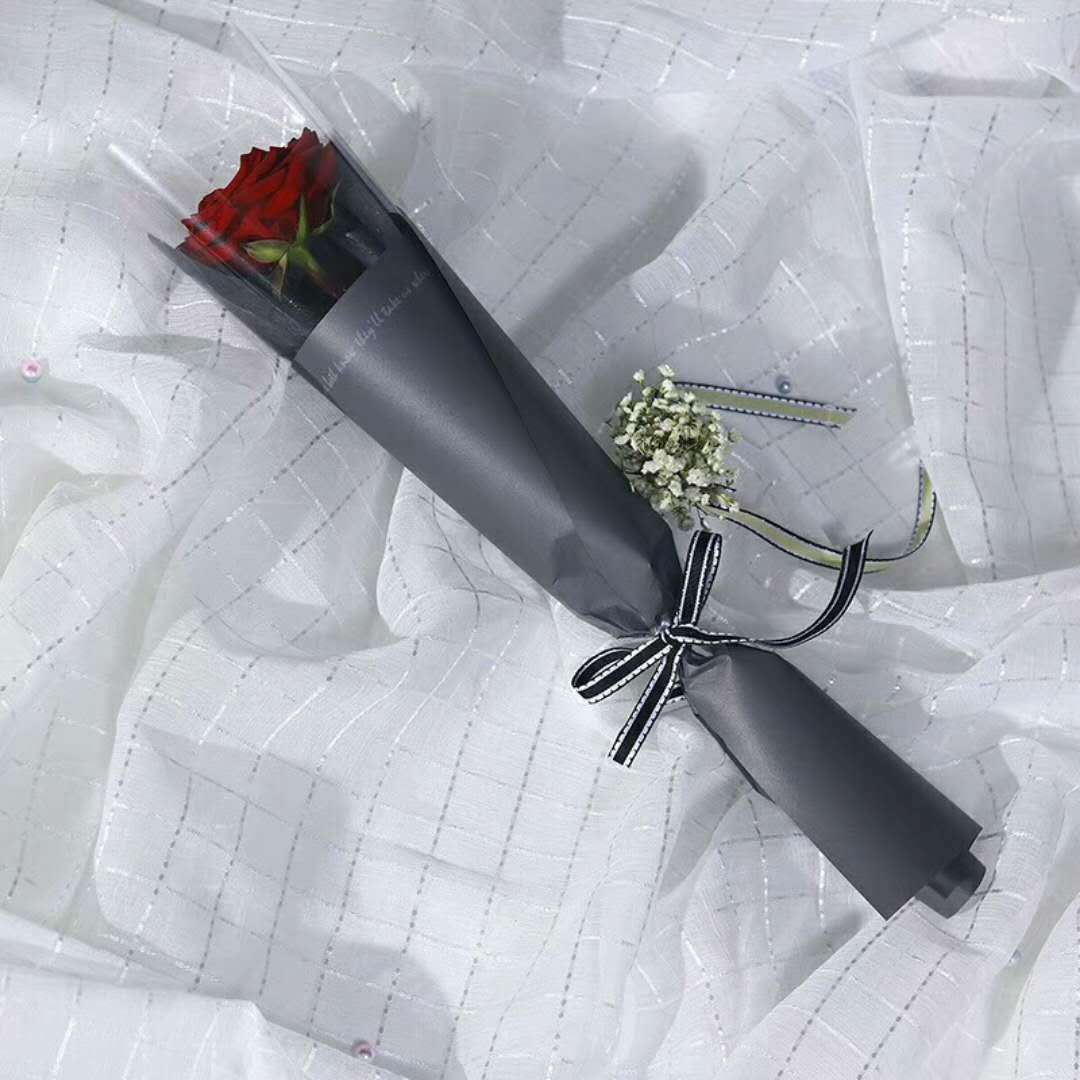 情人节新款单支玫瑰包装袋康乃馨花束包装单只花袋鲜花包装纸批发-阿里巴巴