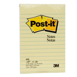 3M Post-it 报事贴 660报事贴 带横线报事贴 便利贴 告示贴 N次贴-阿里巴巴
