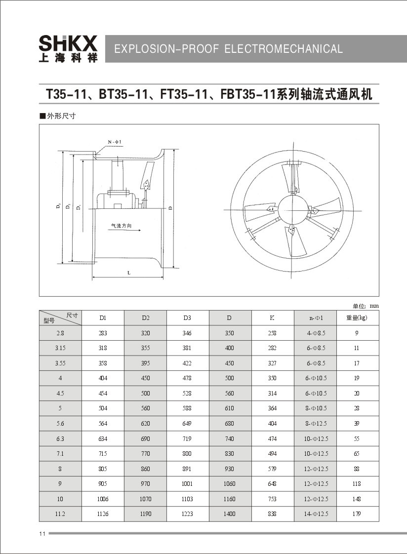 BT35-11-4/4.5/ CT4防爆等级1.5KW岗位式防爆轴流通风机 380V-阿里巴巴