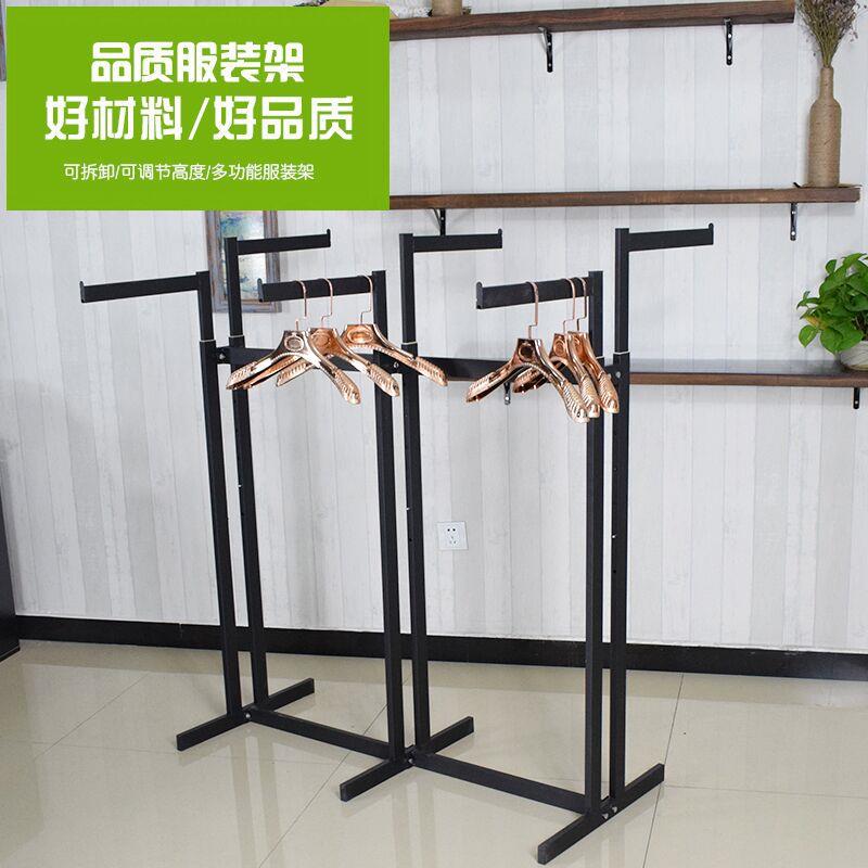 21年夏季服装店展示架货架6臂衣服架不锈钢中岛落地式陈列展架-阿里巴巴