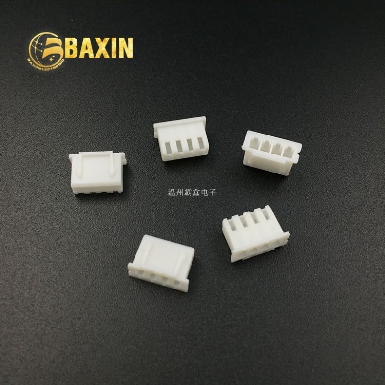 2.5间距条形连接器 4孔接插件插头TJC3-4Y（XH-4Y ）-阿里巴巴